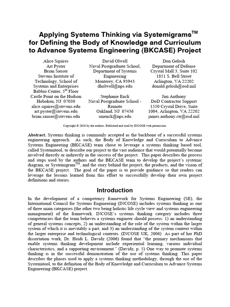 Systems-Thinking-via-Systemigrams_INCOSE2010_RT1 | PDF | Systems ...