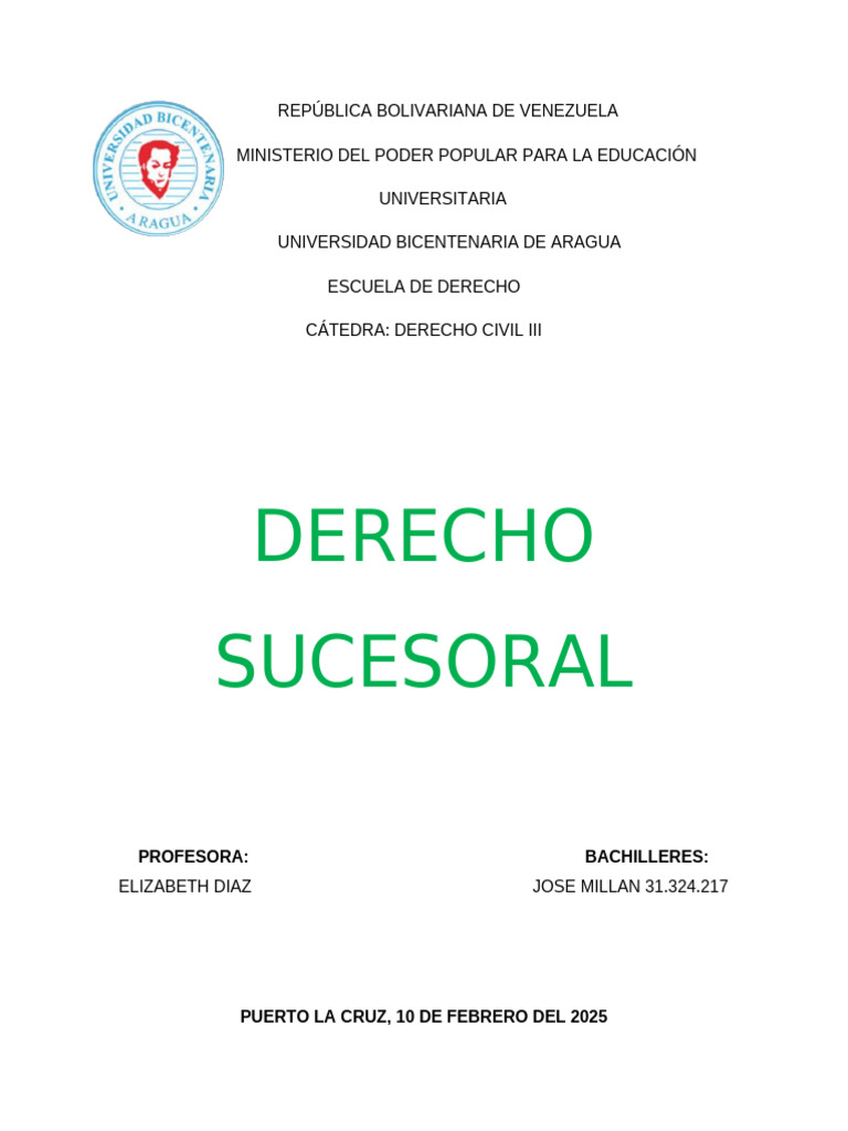Trabajo 1 | PDF | Herencia | Justicia
