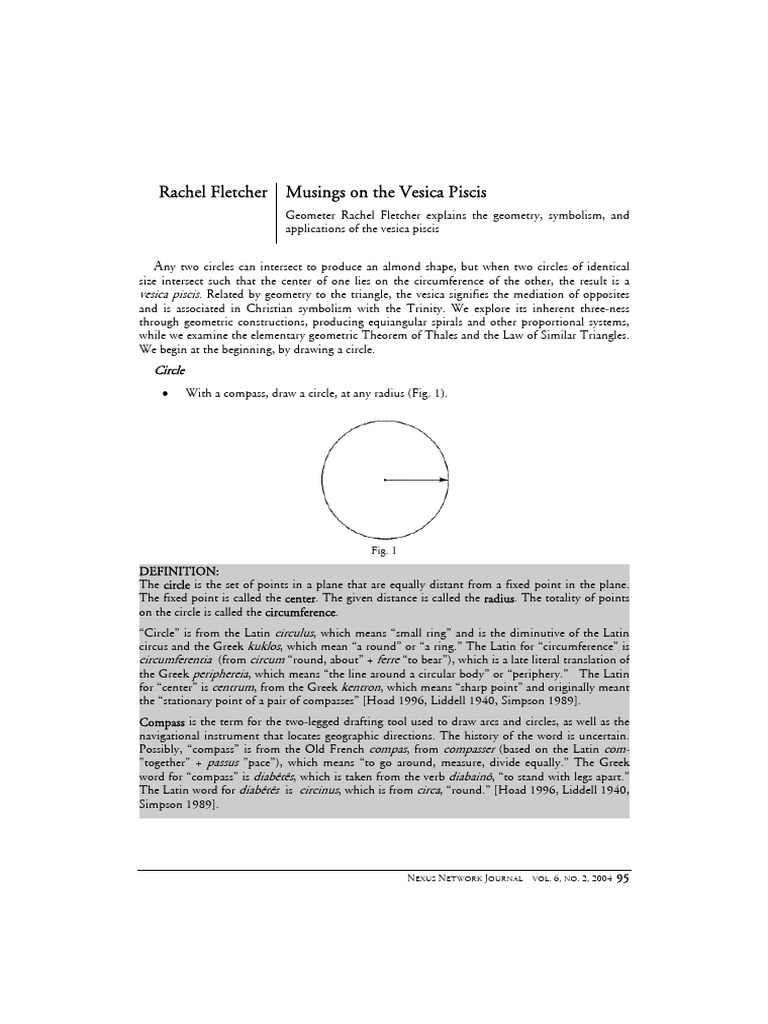 Vesica Piscis Measurements | PDF | Circle | Rectangle