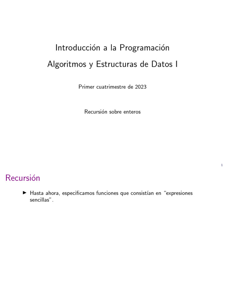 Introducción a la Recursión en Haskell | PDF | Recursividad | Función (Matemáticas)