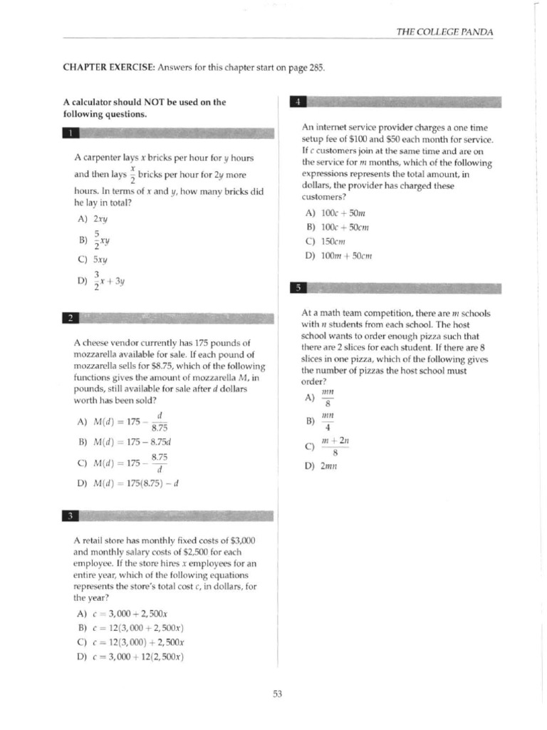 Math Problem Solving Exercises | PDF