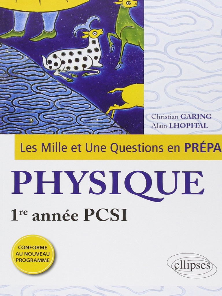 Les Mille Et Une Questions de La Physique en Prépa - 1re Année - PCSI ...