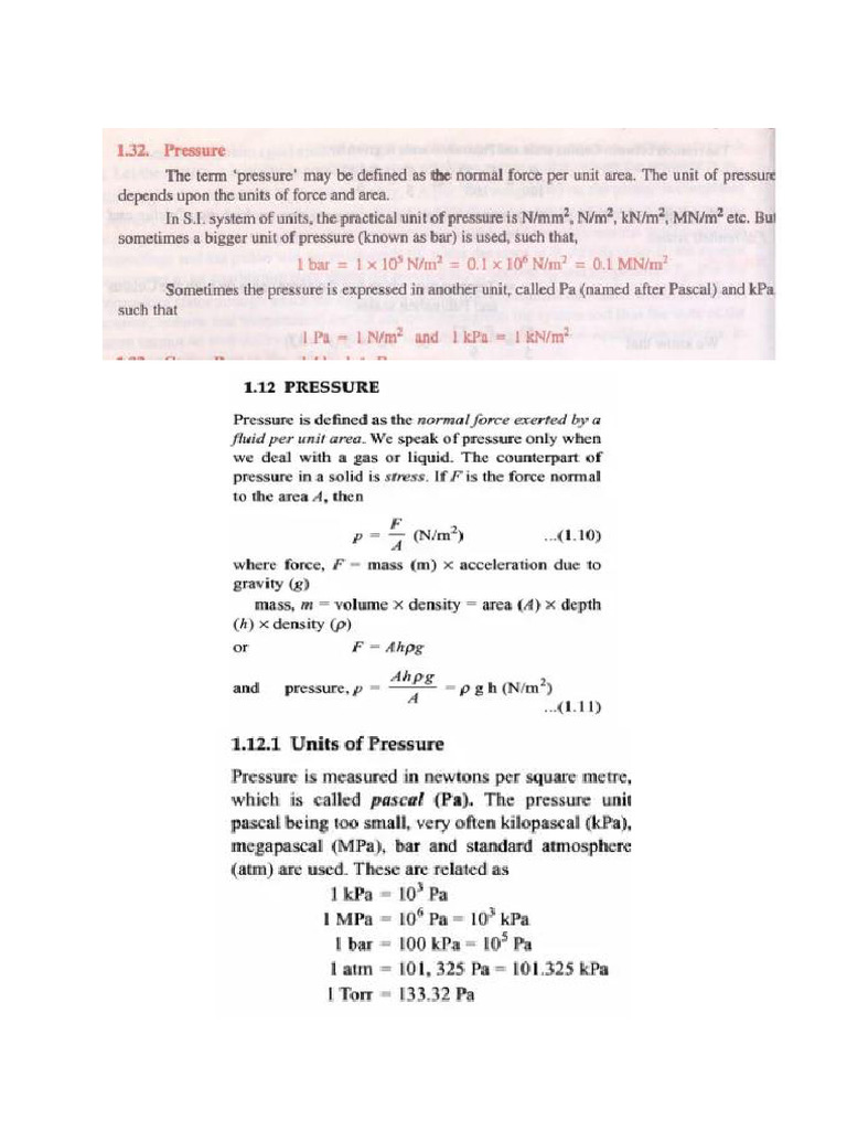 Pressure Temperature and Numerical | PDF