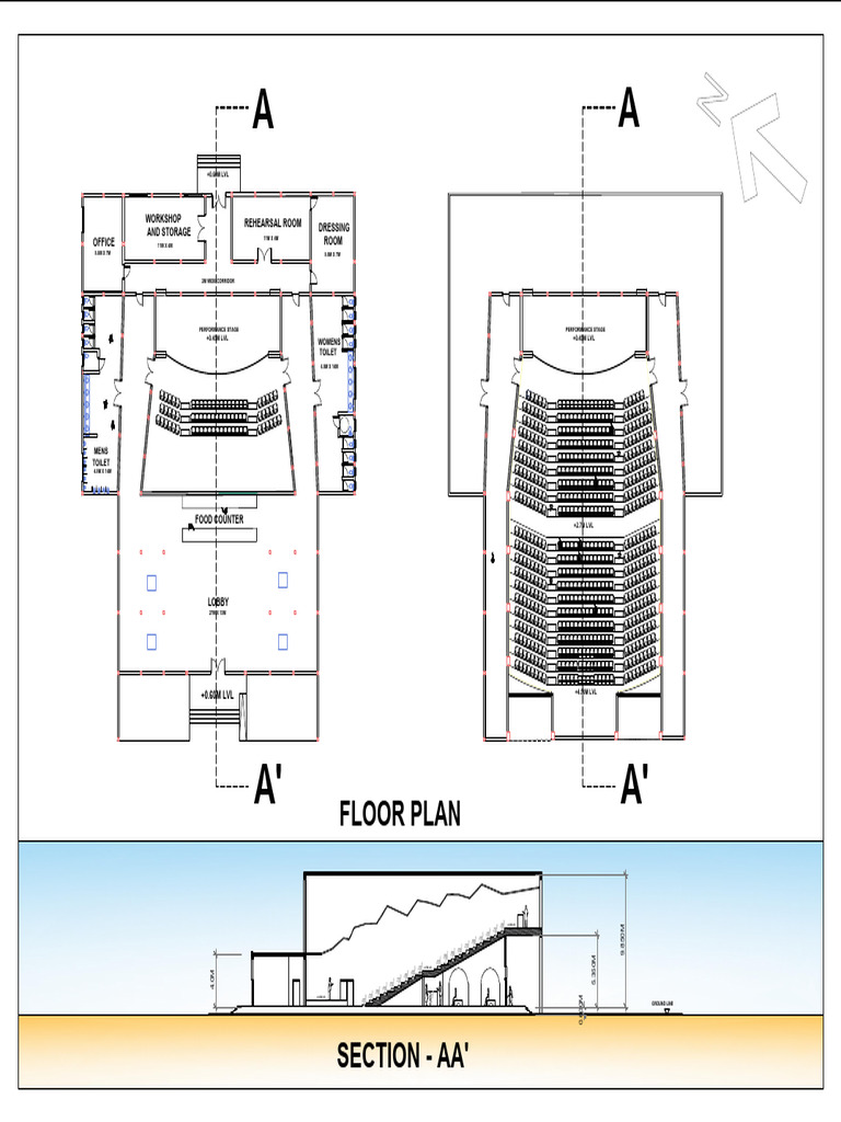 Theater Floor Plan and Layout Details | PDF