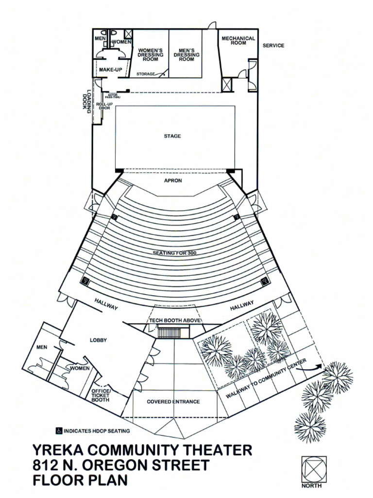 Yreka Theater Stage Floor Plan | PDF