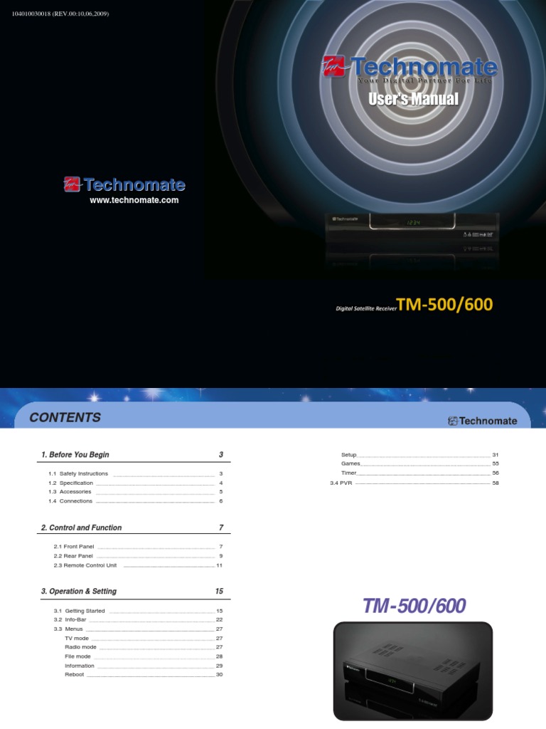 TM-500 - 600 Manual-2009-2 | PDF | Ip Address | Digital Technology