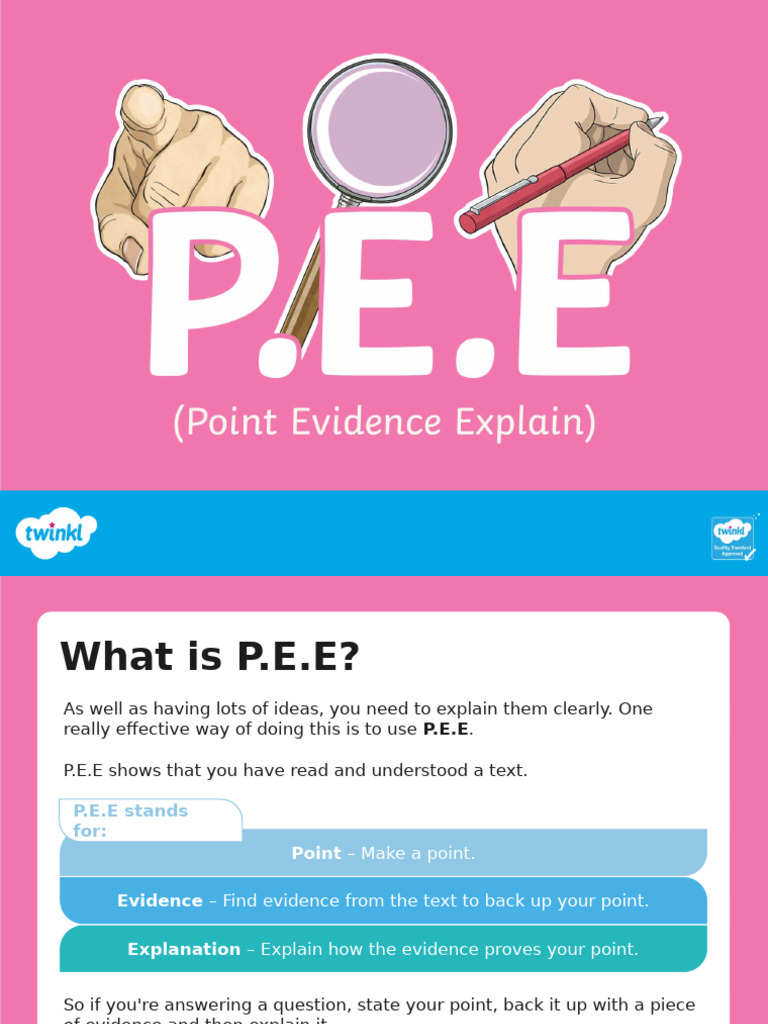 t2 e 1884 Point Evidence Explain Pee Paragraph Powerpoint Ver 7 | PDF ...