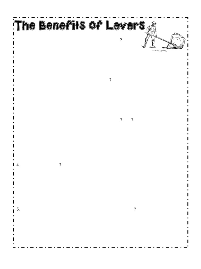 Lever Worksheet 10 | PDF