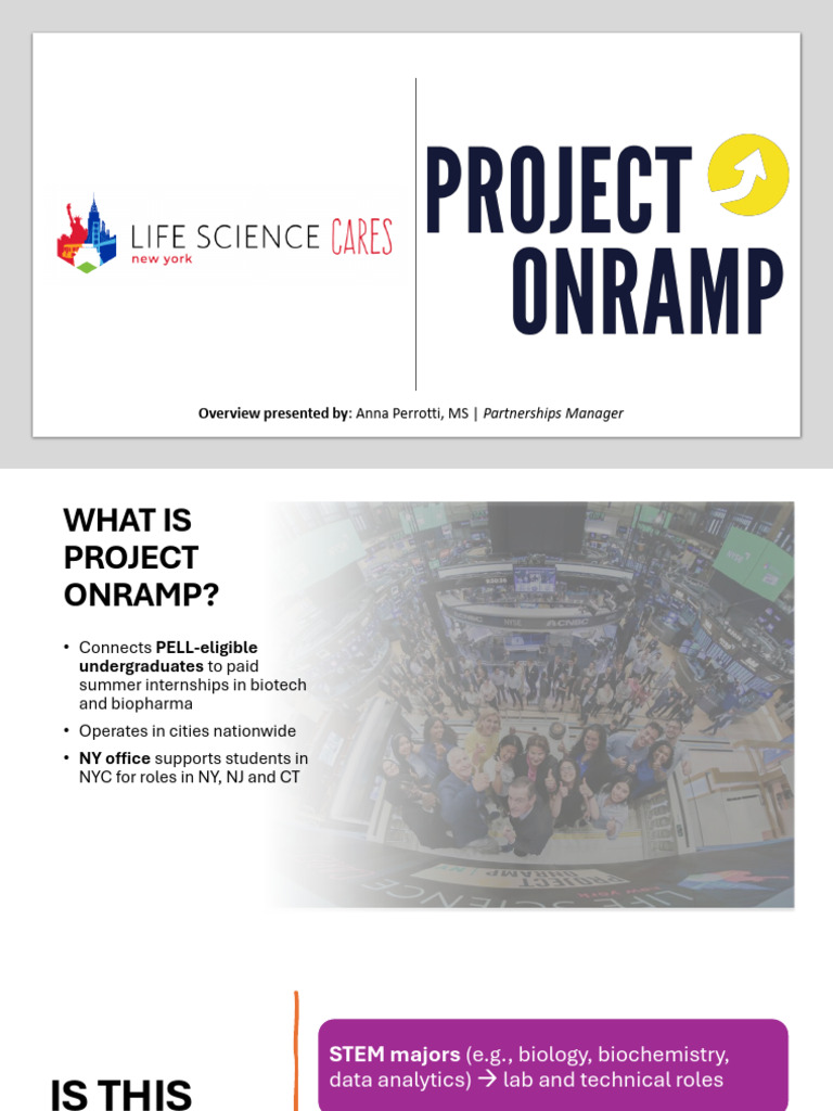 Project Onramp 2025 SSP Deck | PDF