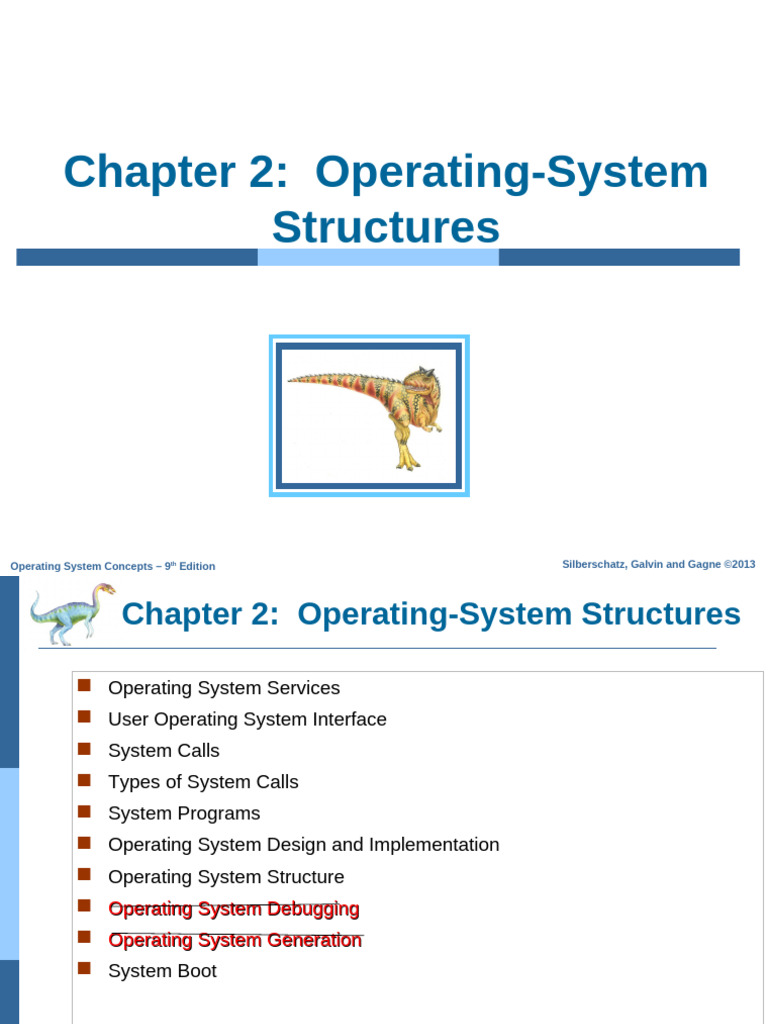 ch2 OS Structure | PDF | Graphical User Interfaces | Operating System