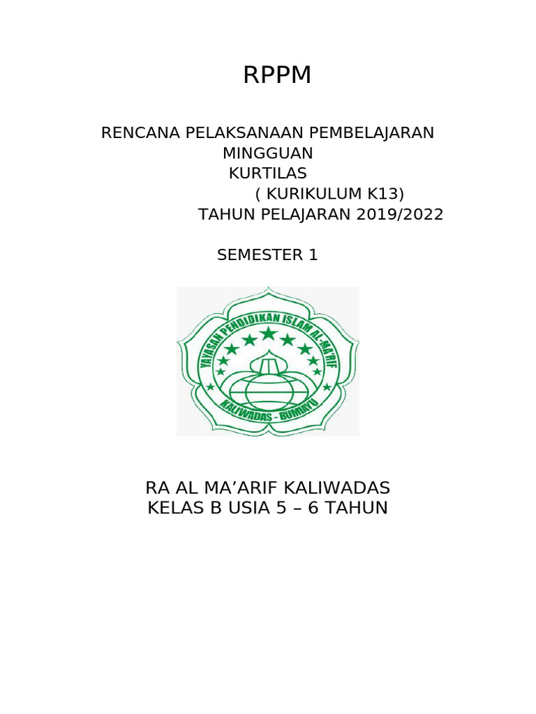 RPPM K13 S1 RA 2019 (3) | PDF