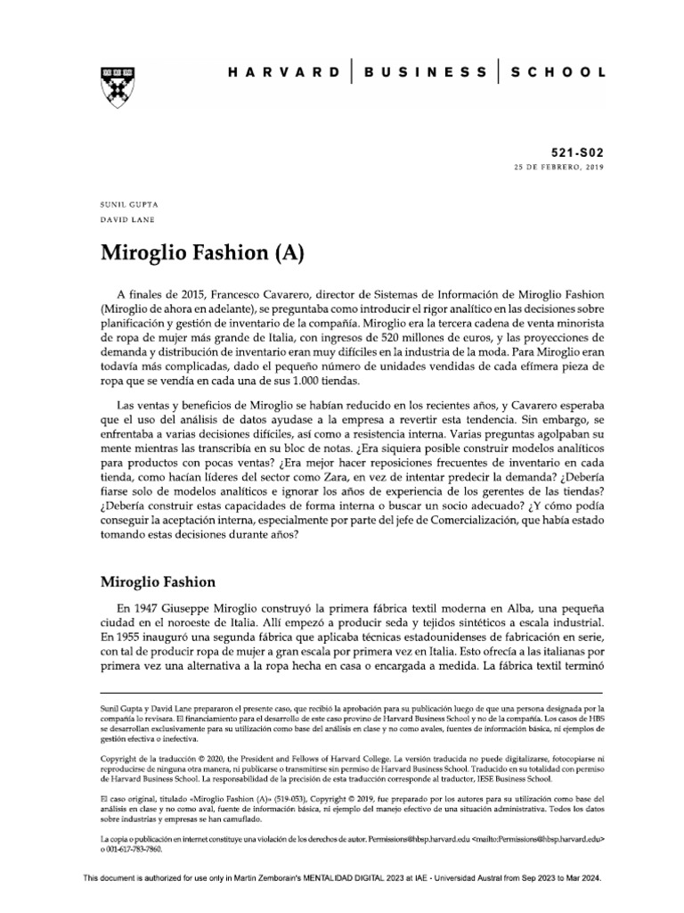 Miroglio Fashion | PDF