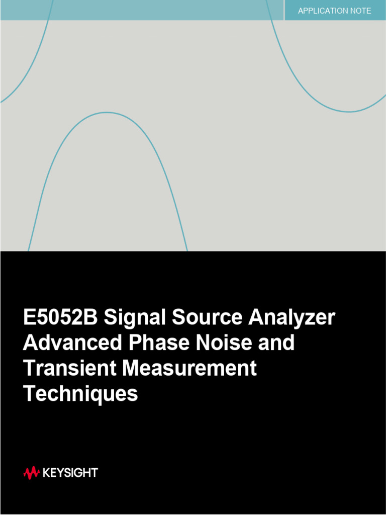 E5052B Analyzer: Advanced Techniques | PDF | Electronics | Telecommunications Engineering