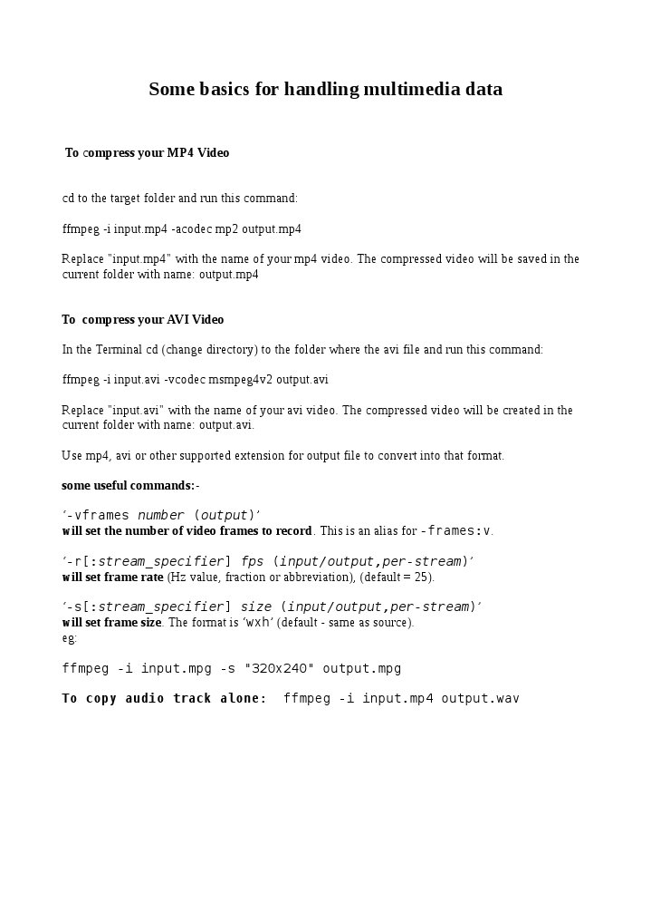 Multimedia Data Compression Basics | PDF