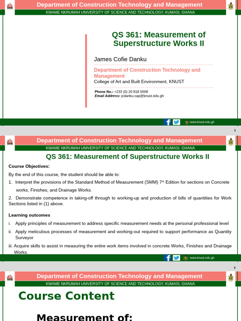 QS 36 Measurement of Superstructure Works Ii (New) | PDF | Prestressed ...