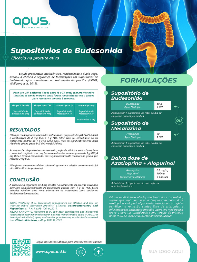 Supositórios de Budesonida Na Proctite Ativa | PDF | Farmacologia ...