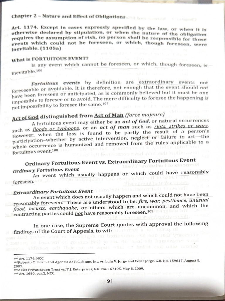 Chapter 2 - Nature and Effect of Obligations | PDF