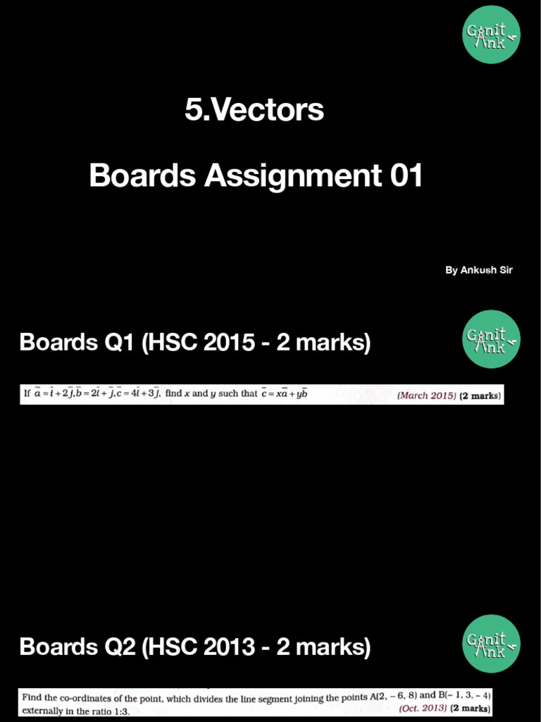 HW Vectors 01 | PDF