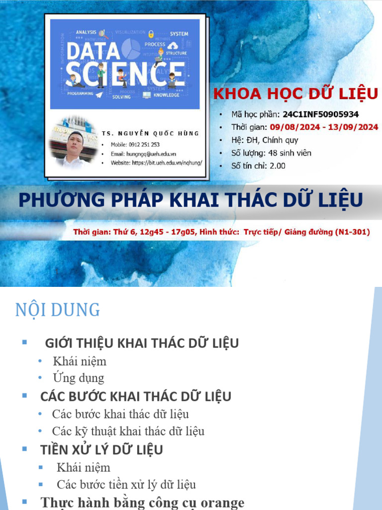 3 - Phuong Phap Khai Thac Du Lieu | PDF