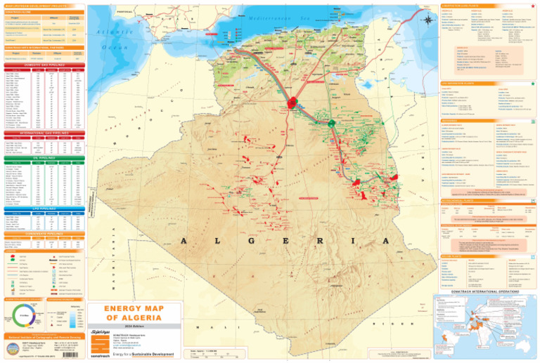 Energy Map of Algeria 1 | PDF