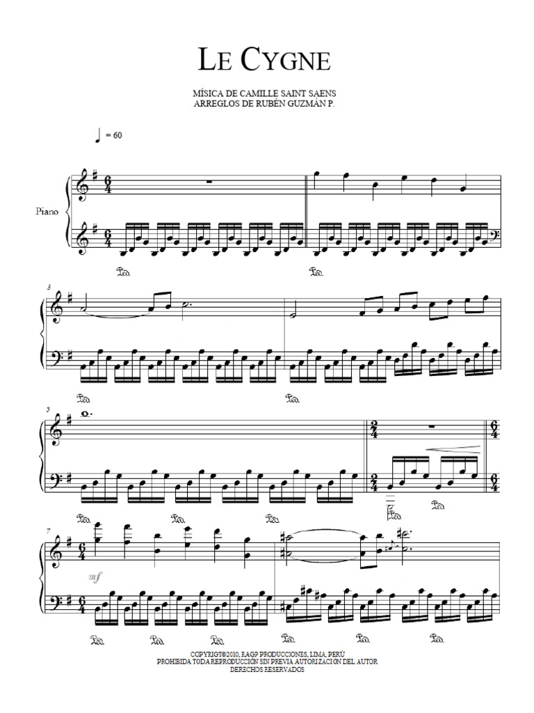 saint-saens-camille-le-cygne-25515 | PDF