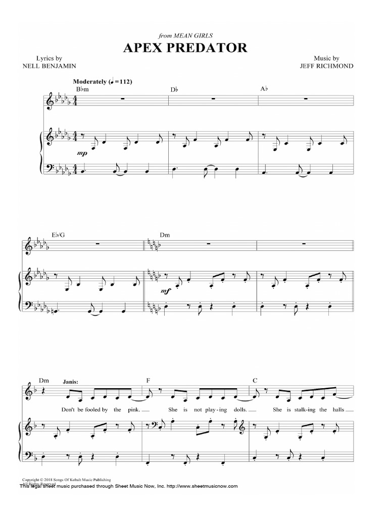 Apex Predator Sheet Music | PDF