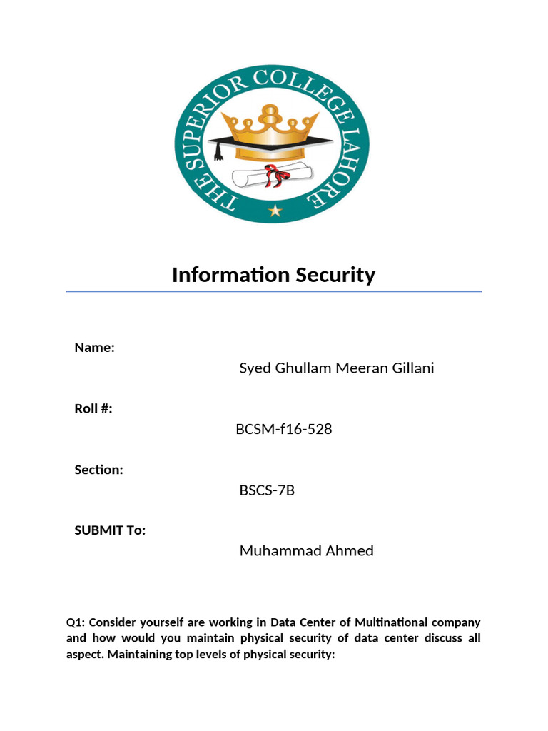 Data Center Security Essentials | PDF | Physical Security | Security