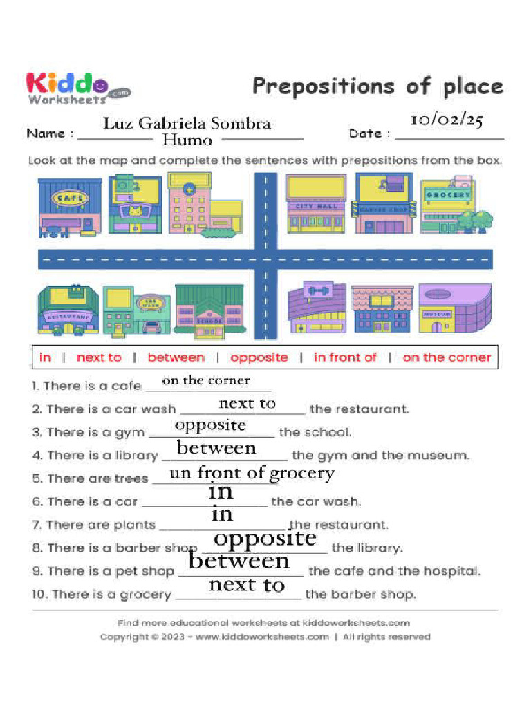 Act4-Preposition of Direction | PDF