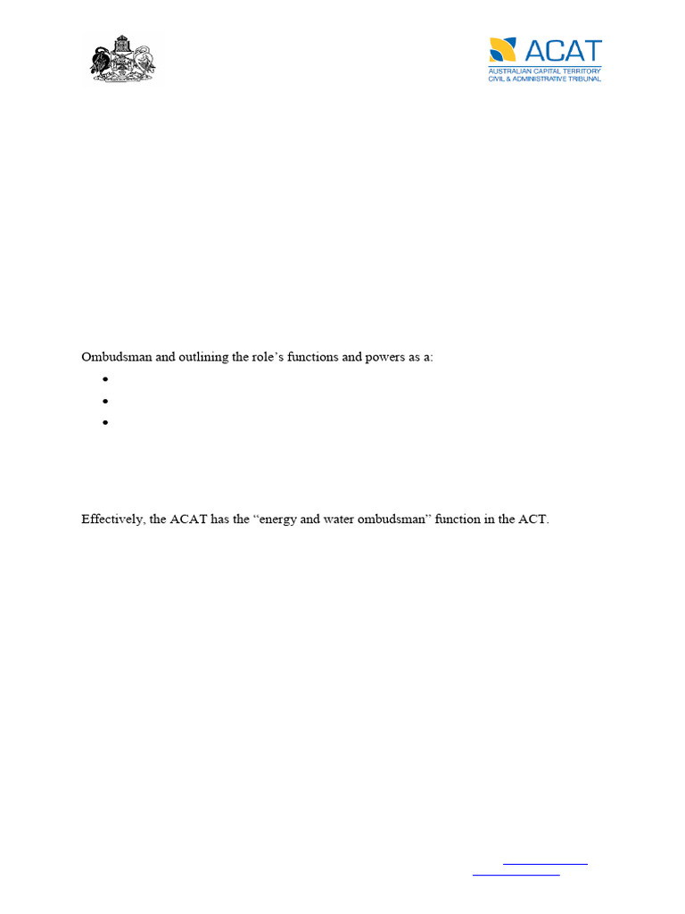 C2015-012 ACT Civil and Administrative Tribunal | PDF