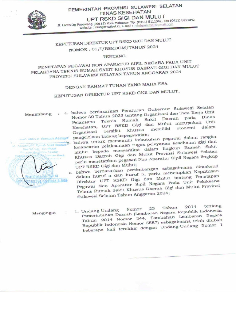 SK 2024 Kantor TMT 2 Januari Compress | PDF