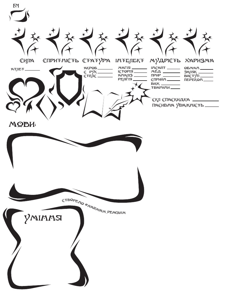 WIZARD Character Sheet | PDF