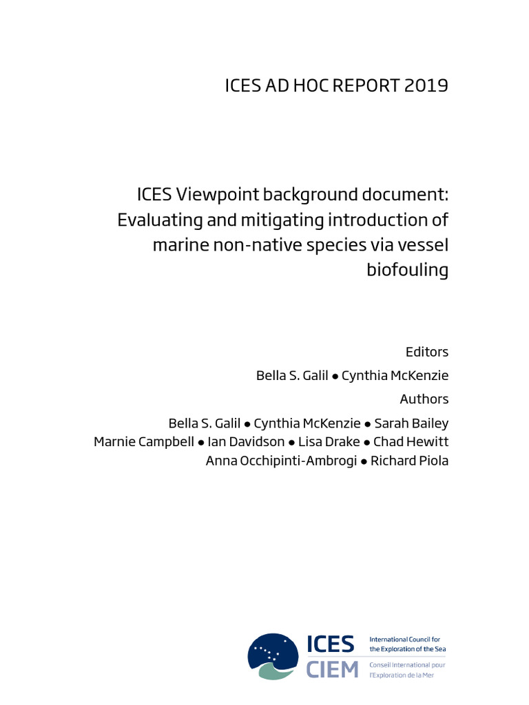 Viewpoint - Biofouling - Report | PDF | Port | Invasive Species