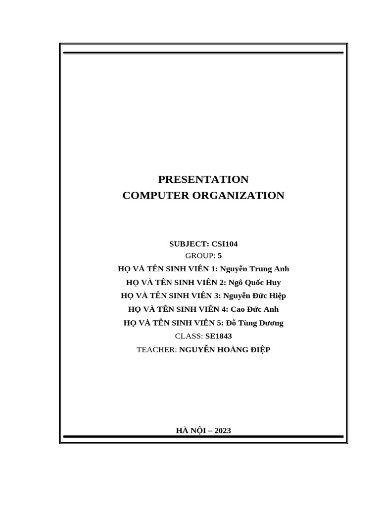 Mau Bao Cao BTL - DiepNH2023.EN | PDF