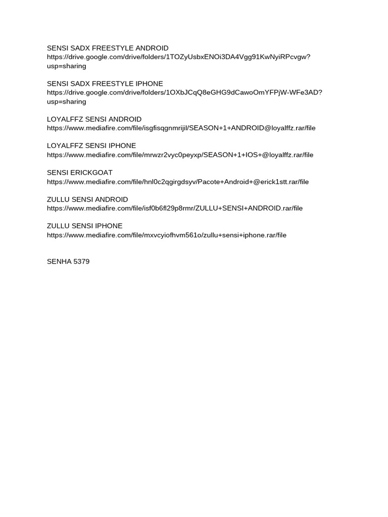 Sensi Sadx Freestyle Android | PDF