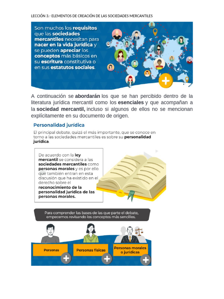 LECCIÓN 3, 4, 5 y 6 | PDF | Sociedad de responsabilidad limitada ...