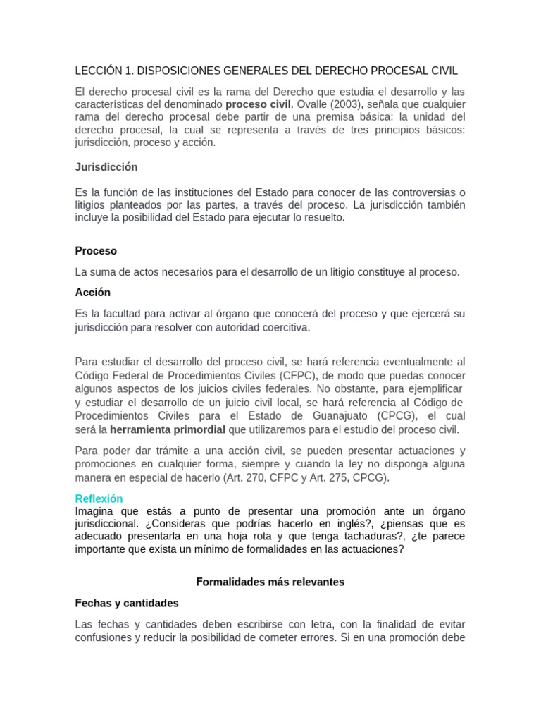 LECCIONES 1 A 3 | PDF | Posesión adversa | Jurisdicción