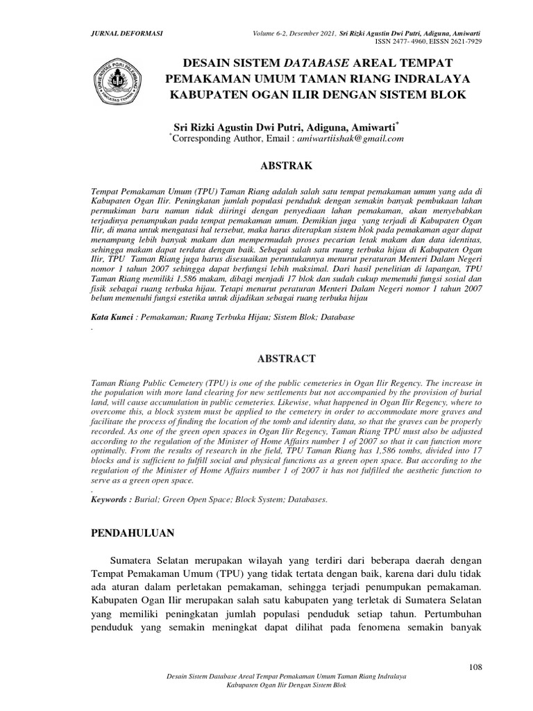 Desain Sistem Database Areal Tempat Pema | PDF