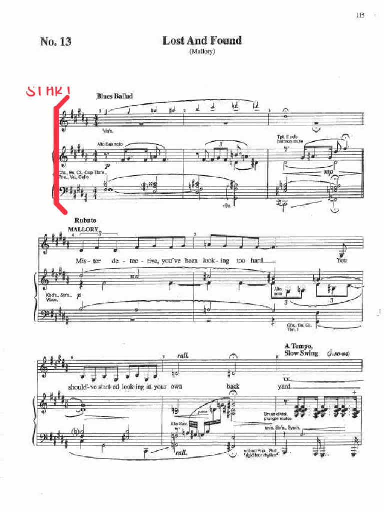 Lost and Found Sheet Music | PDF