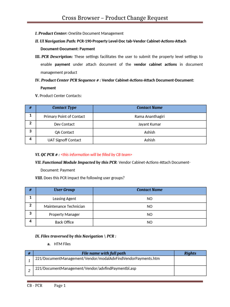 PCR-191-Property Level-Doc tab-Vendor Cabinet-Actions-Attach Document ...