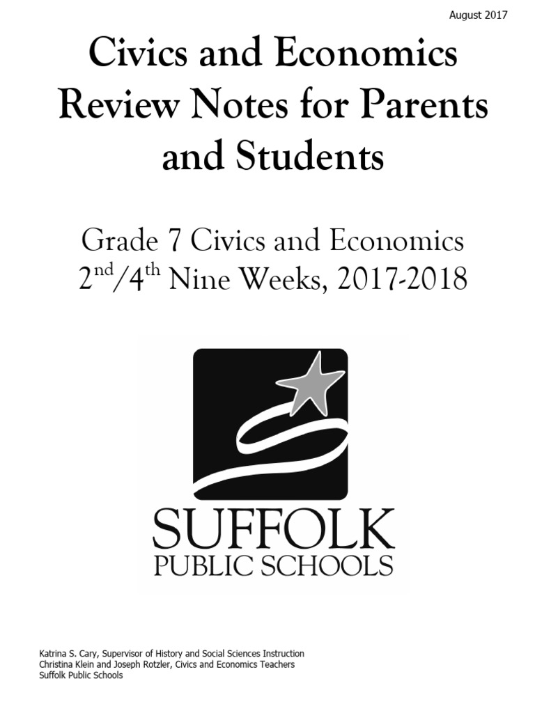 8th Grade Civics Review and New Material | PDF | Jurisdiction | State ...