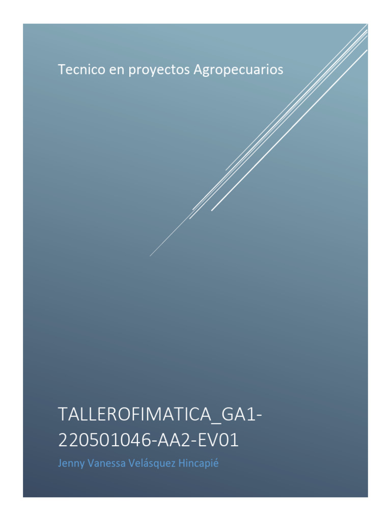 TallerOfimatica GA1 220501046 AA2 EV01 | PDF