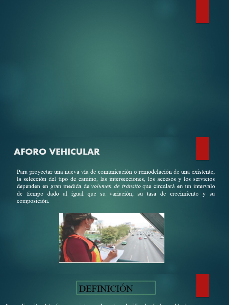 2 2 Aforo Vehicular | PDF | Camión | Volumen