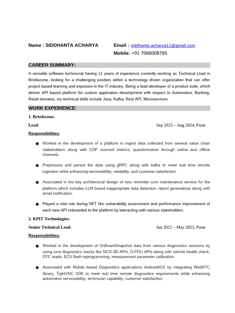 Siddhantaresume | PDF | Sql | Java (Programming Language)
