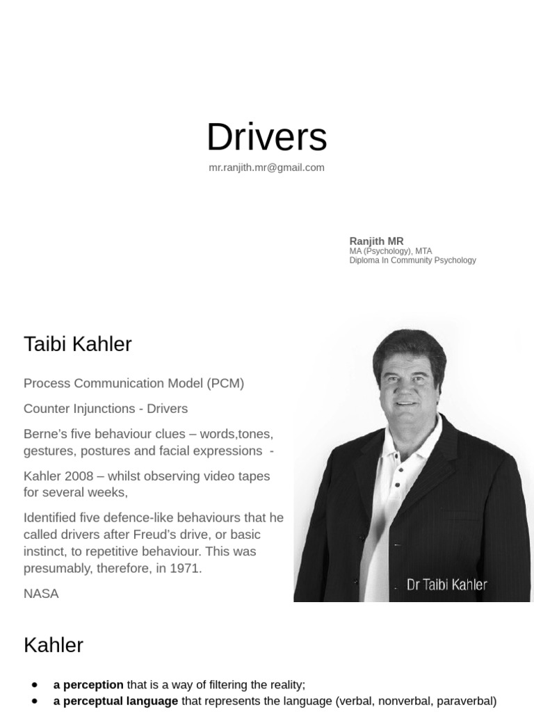 Drivers MR | PDF | Perception | Communication