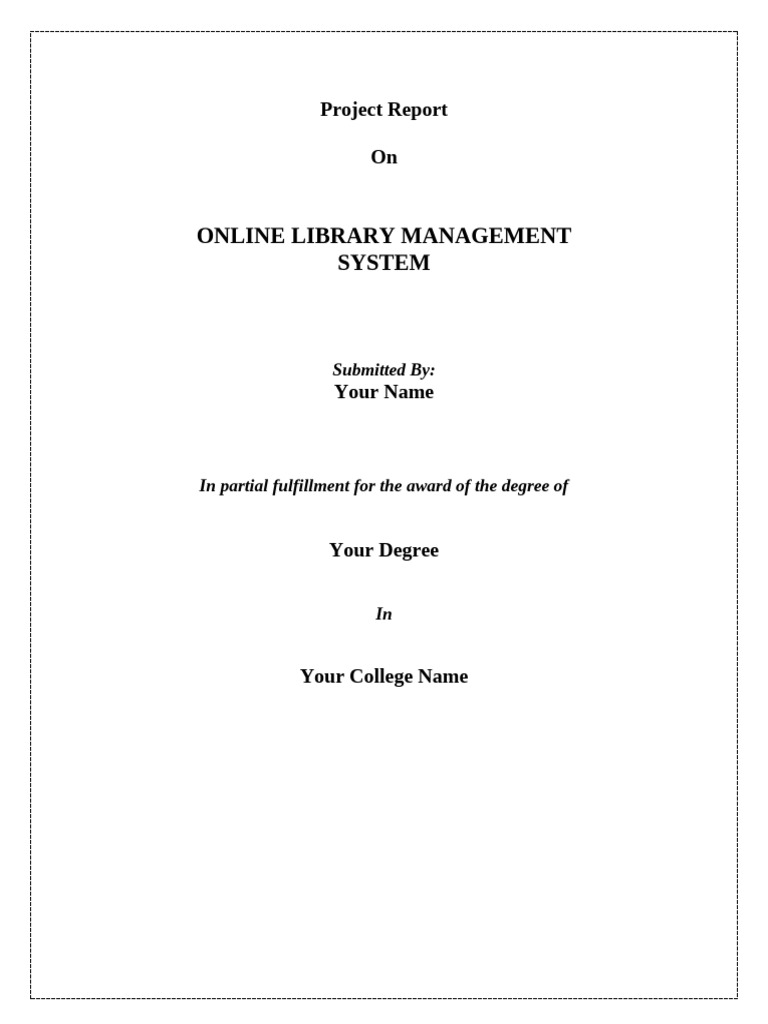 Library Management System Final Report | PDF