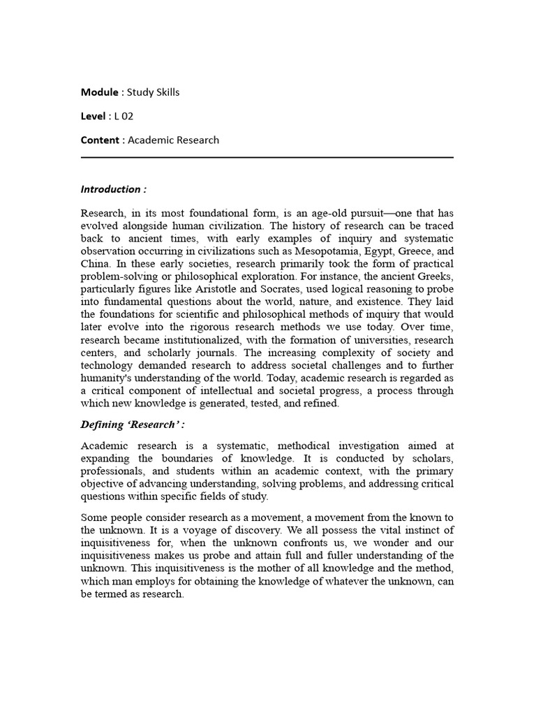 An Introduction Academic Research | PDF | Methodology | Knowledge
