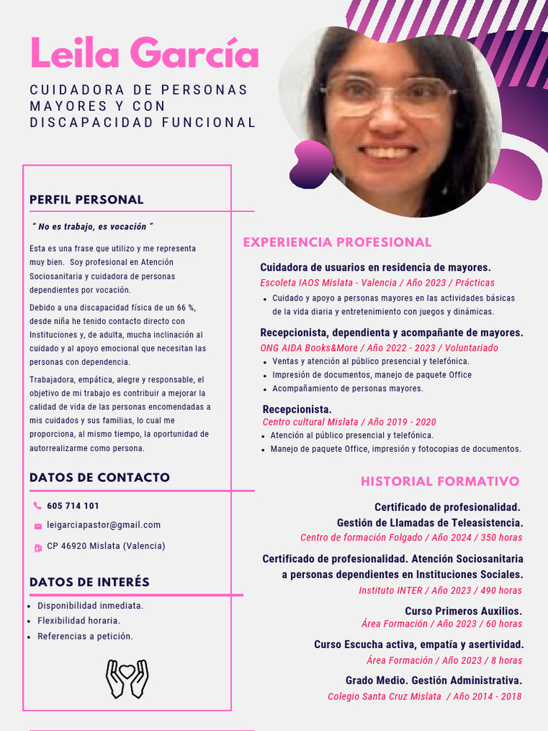 CV Leila Garcã - A Pastor | PDF