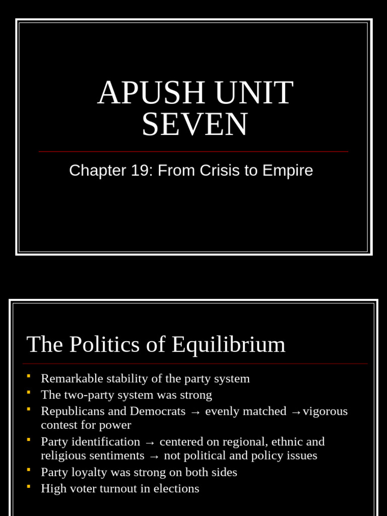 APUSH Unit 7: Politics and Reform 1880s-1890s | PDF | People's Party ...