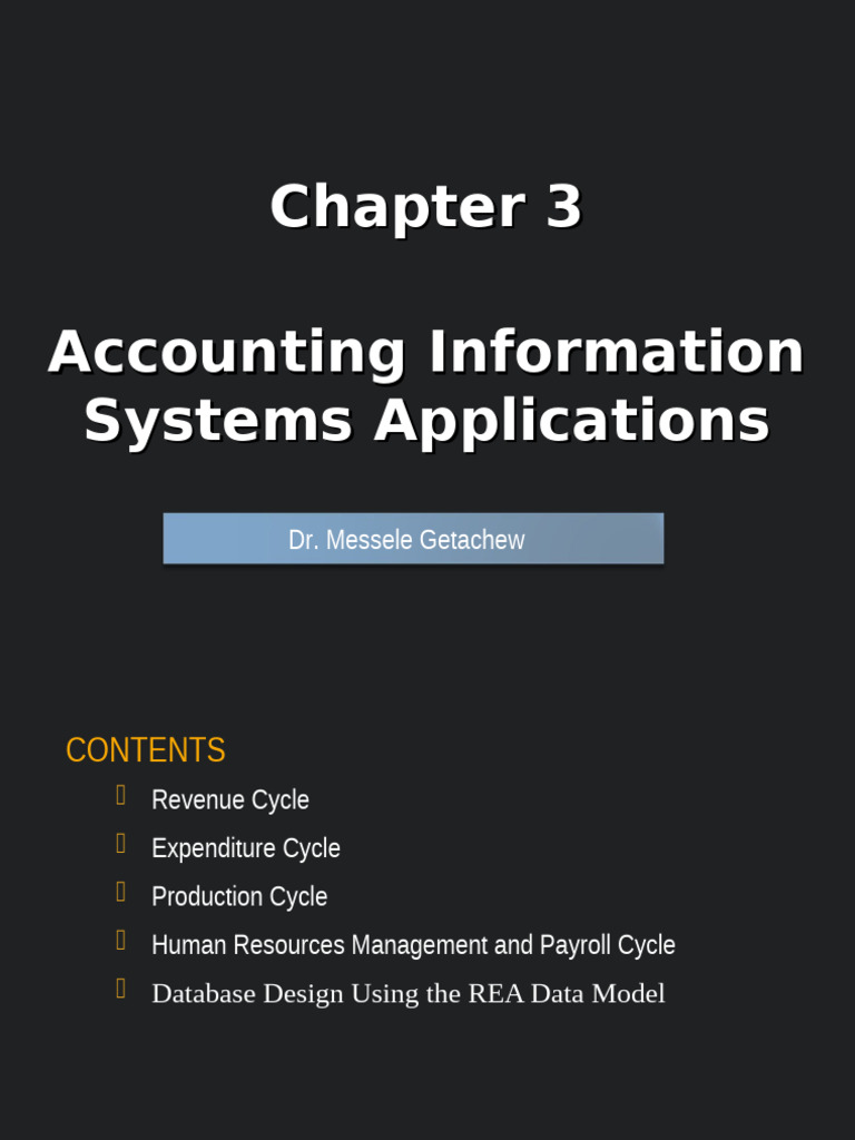 AIS CH 3 Lecture | PDF | Databases | Data Model
