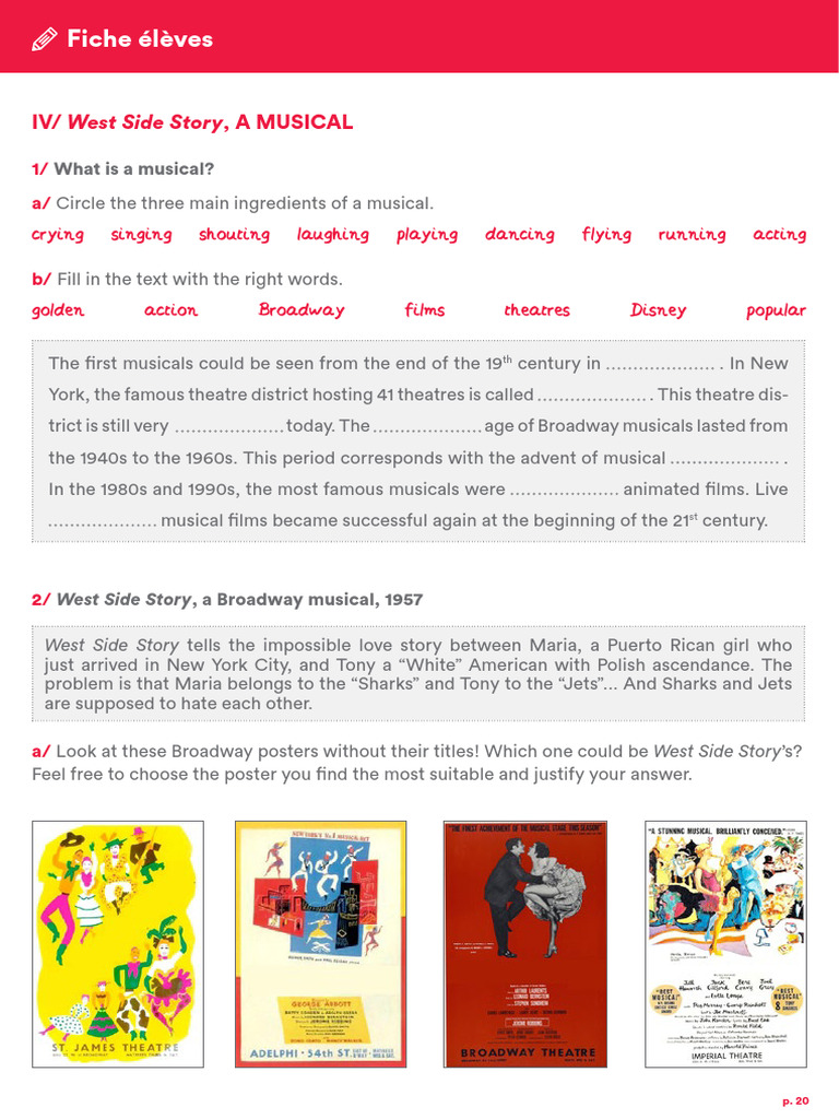 2. west side story- a musical | PDF